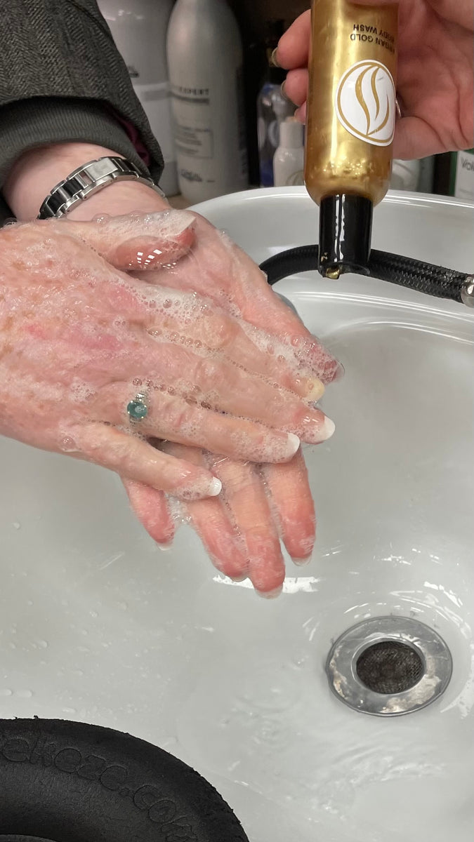 Hand wash luxurious gold collection 250 ml – Ssh Silk